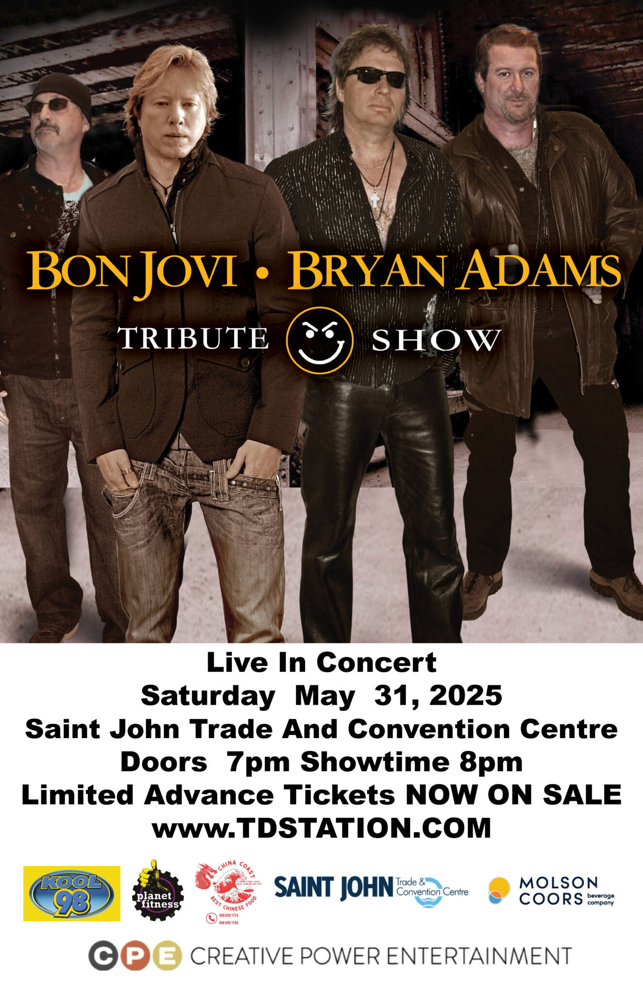 Bon Jovi + Bryan Adams Tribute Show at the SJTCC – TD Station – Saint ...